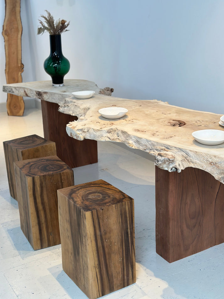 Rich square side table/seats – Hidden Gems design
